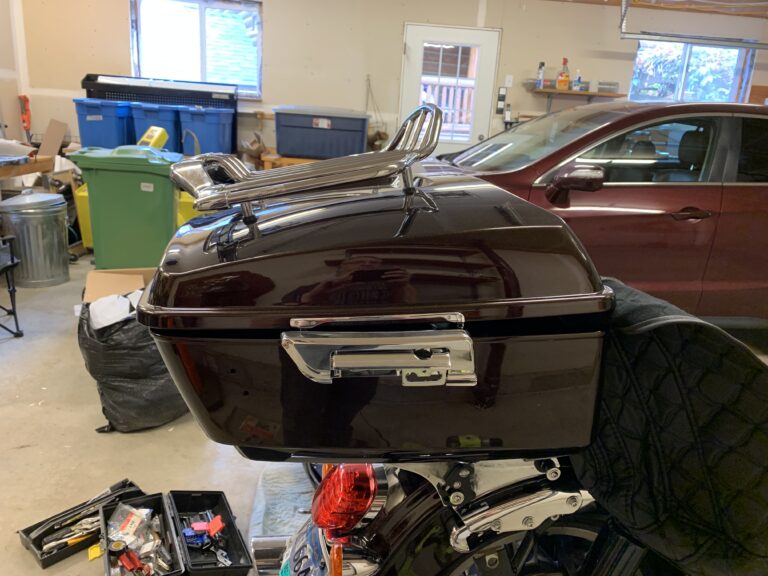 Tour pack replacement: installing the tour pack - Geek on a Harley